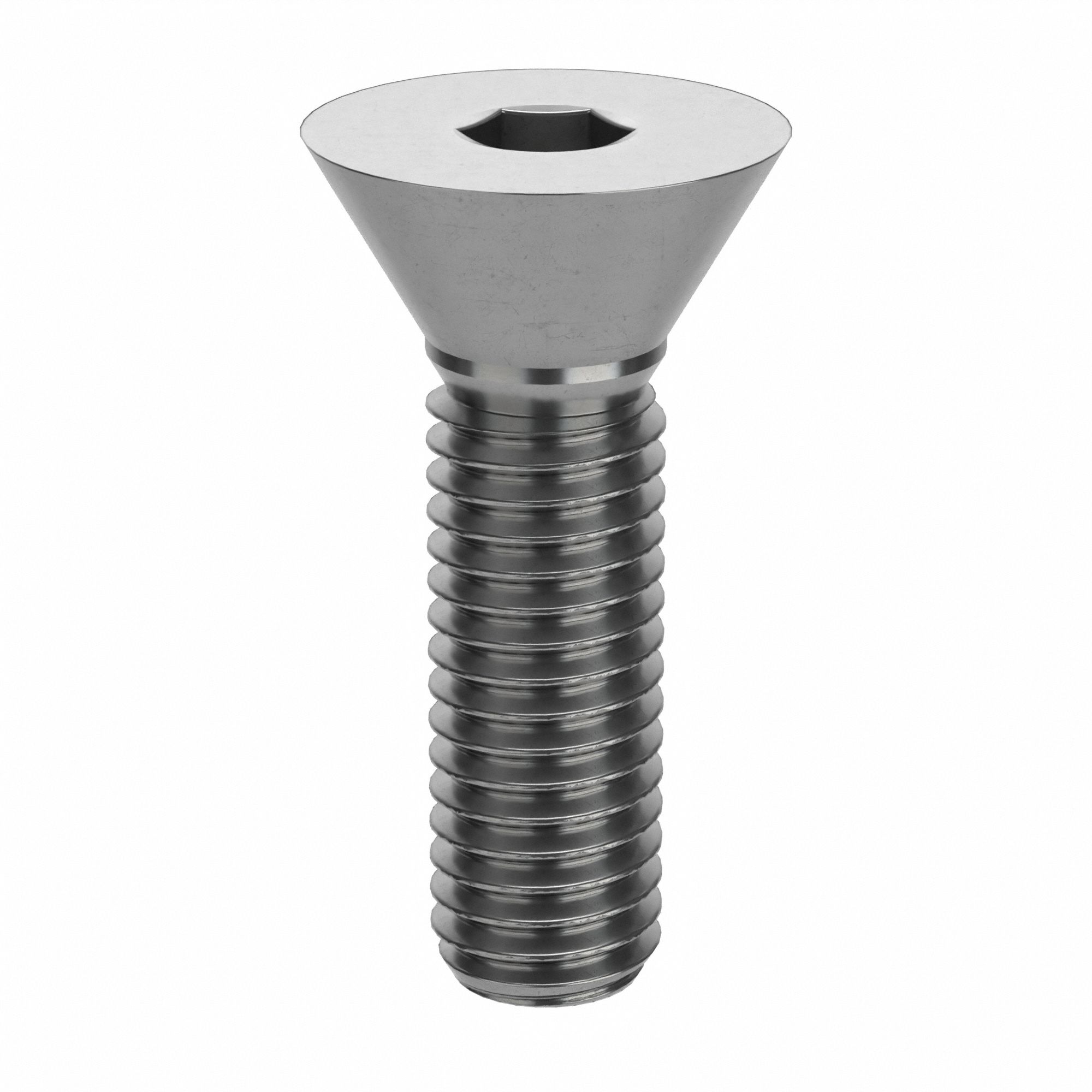 M8x1.25 Thread Size, 30 mm Lg, Socket Flat Head Screw - 42GY07|L55060 ...