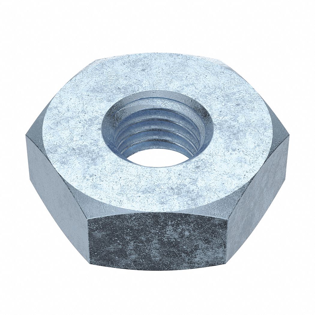 M12-1.75 Thread, 19 mm Hex Wd, Hex Nut - 42GY25|L55080.120.0001 - Grainger