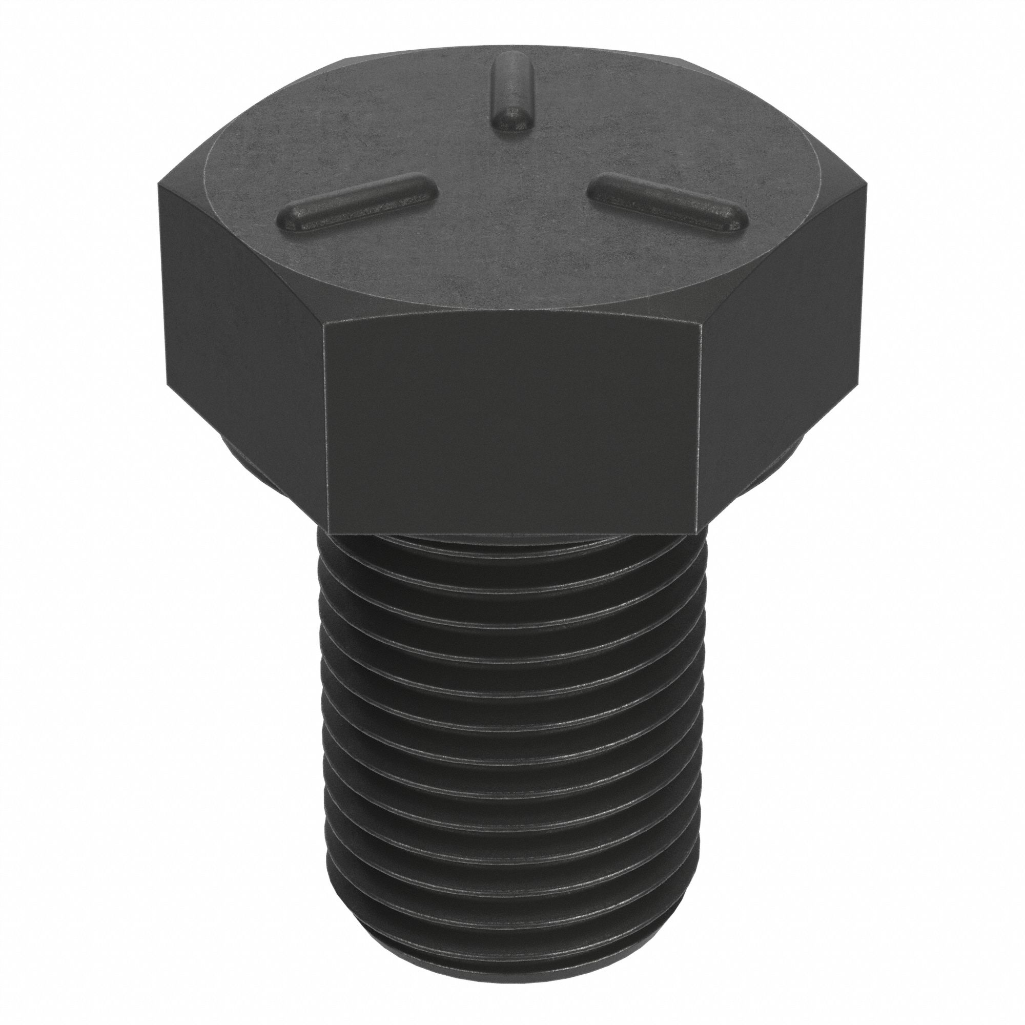 APPROVED VENDOR Tornillo de Cabeza de Dado Hexagonal 3/8"-24 Grado 5 Longitud de 1/2", Acabado ...