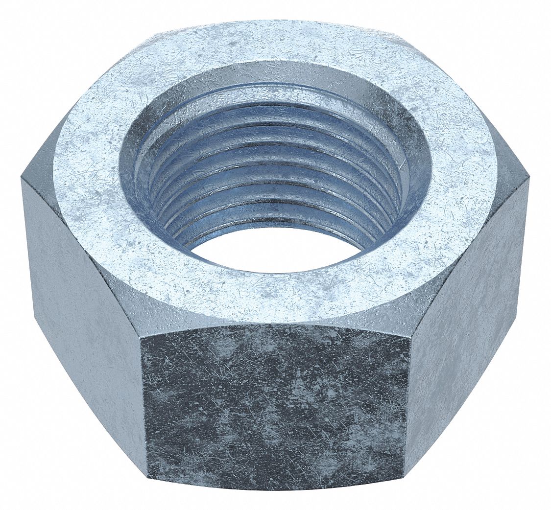 Std Hex, 9/16"-18 Thread, Hex Nut - 42HF96|B01120.056.0002 - Grainger