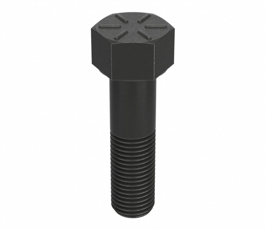 APPROVED VENDOR Tornillo de Cabeza de Dado Hexagonal 1-1/2"-6 Grado 8 Longitud de 5", Acabado ...