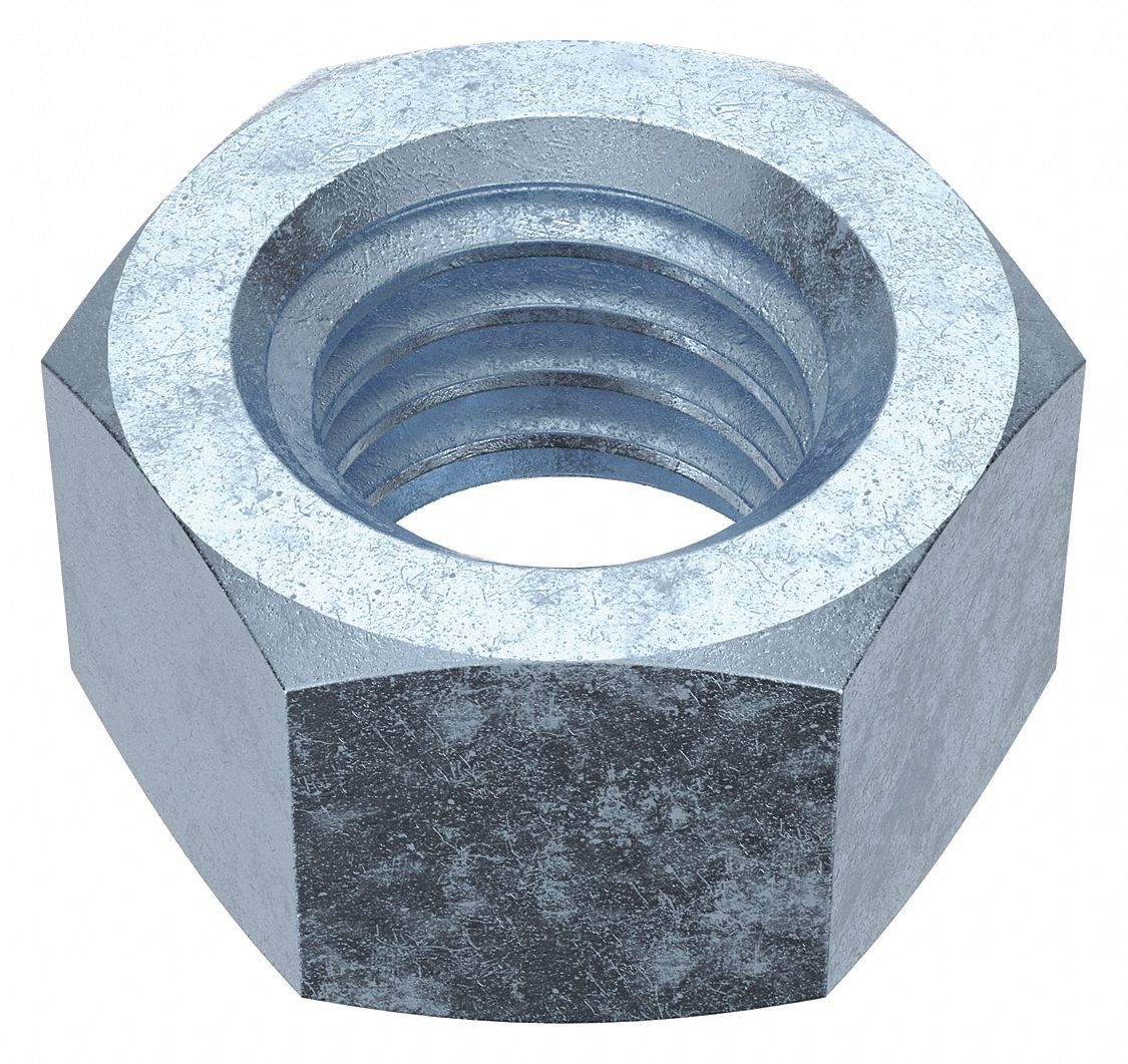 1/2"-13 Thread, 3/4 in Hex Wd, Hex Nut - 42HN78|B04120.050.0001 - Grainger