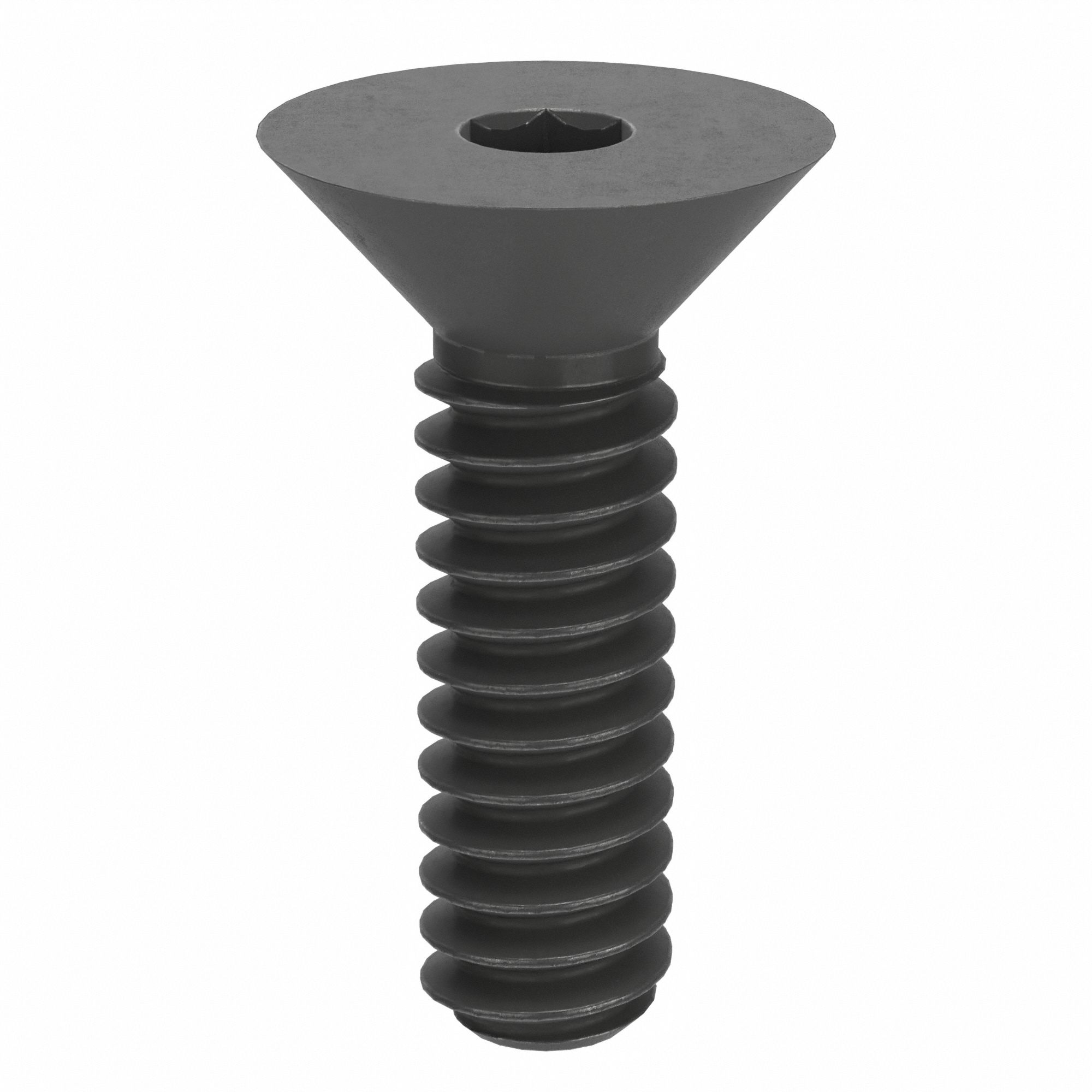  6 32 Thread Size 1 2 In Lg Socket Flat Head Screw 42JH22 B07410