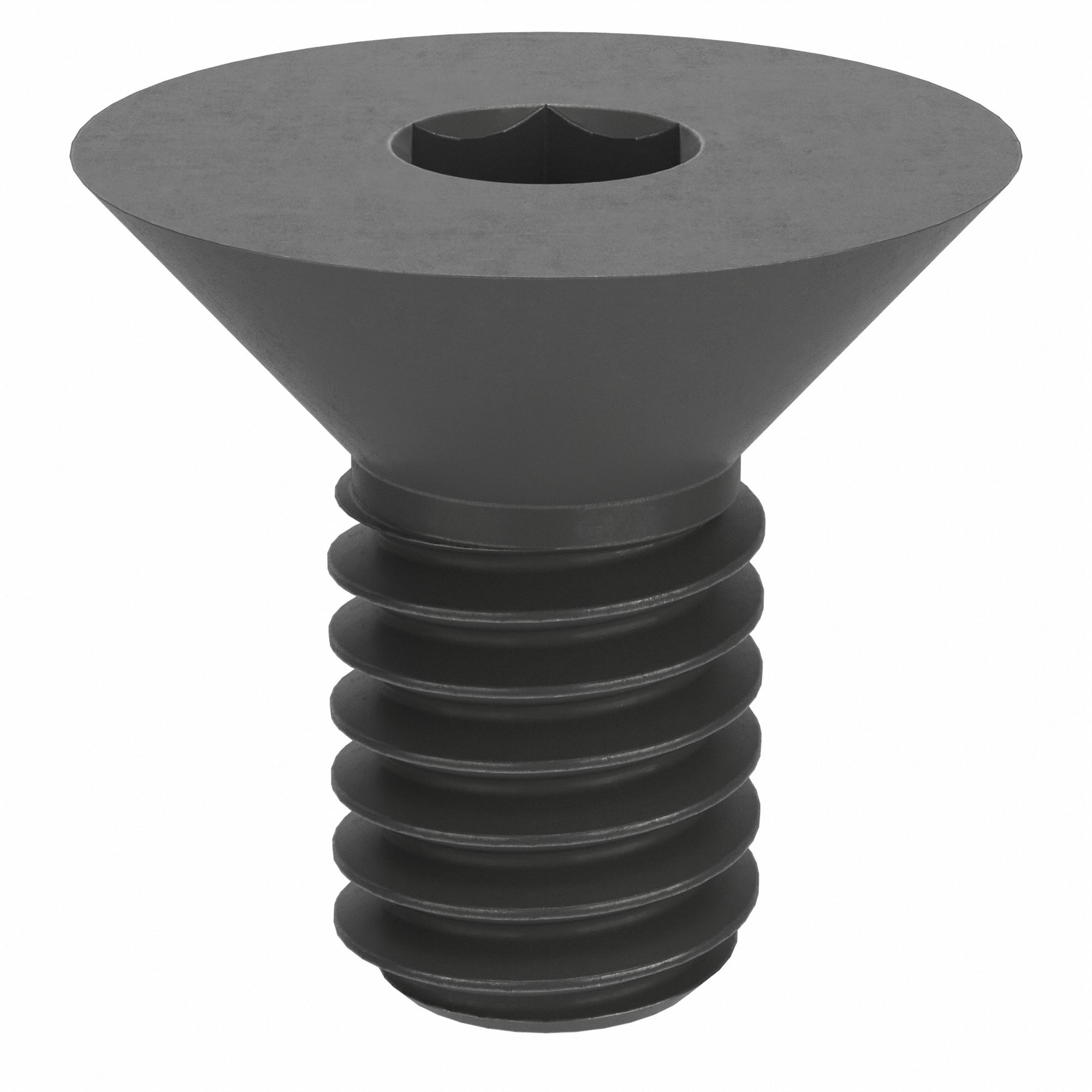 5/16"-18 Thread Size, 5/8 in Lg, Socket Flat Head Screw - 42JH83|B07410 ...