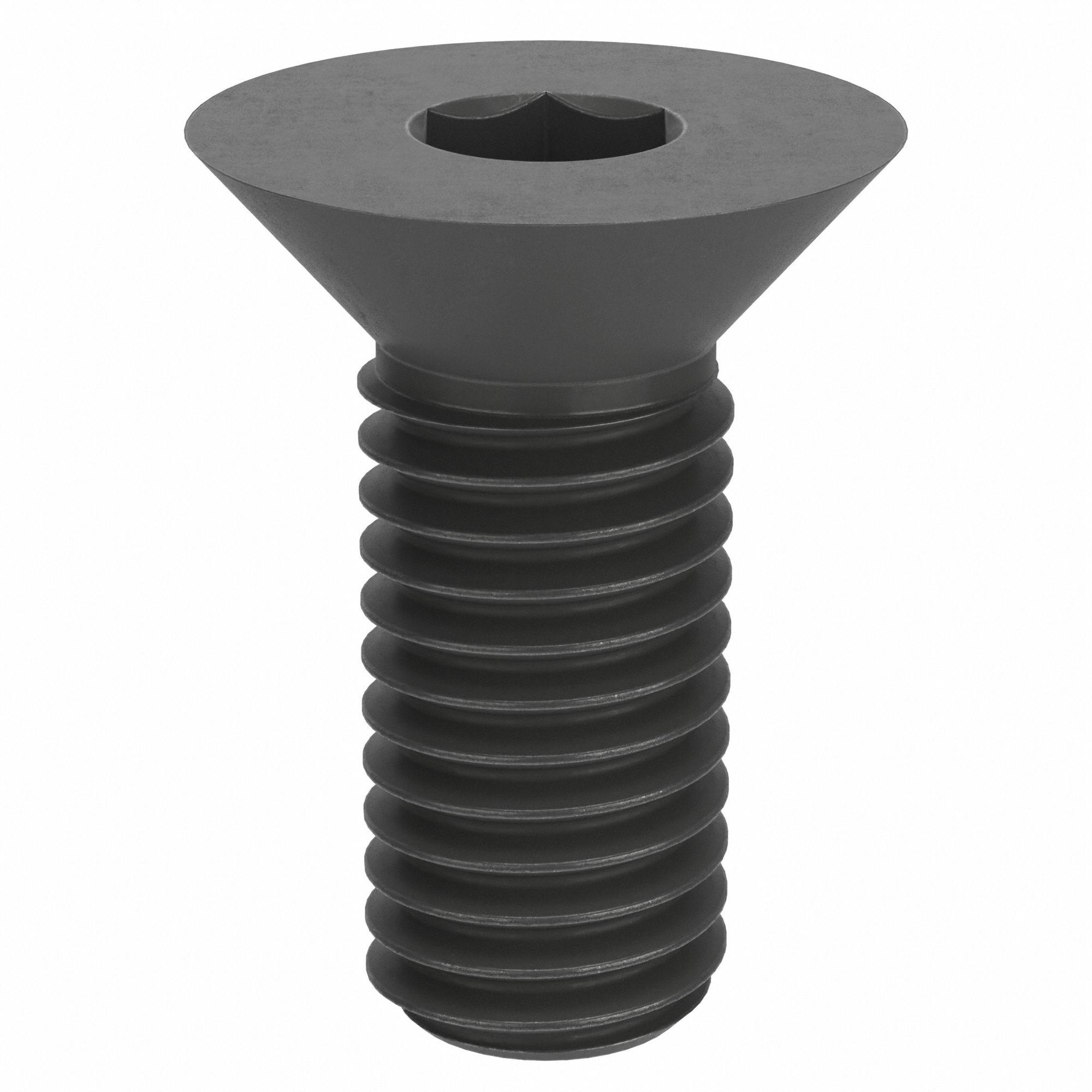 1/2"-13 Thread Size, 1 1/4 in Lg, Socket Flat Head Screw - 42JJ35 ...