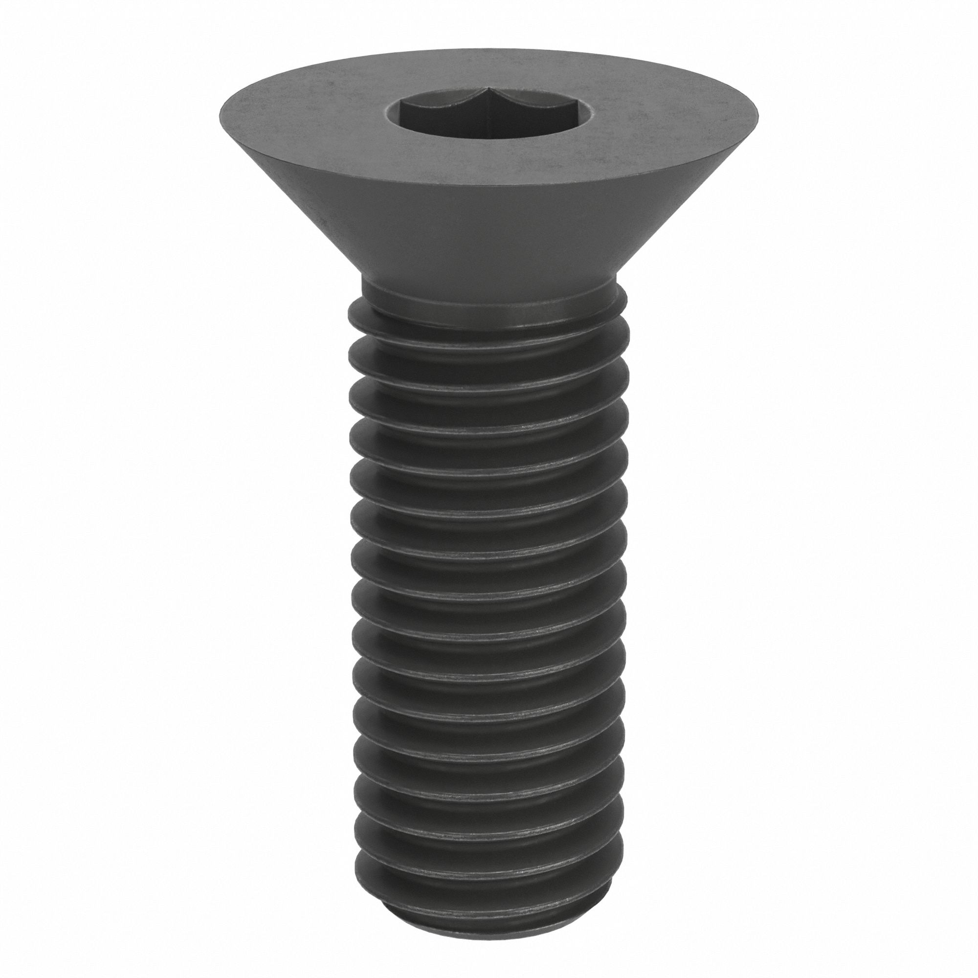 1/2"-13 Thread Size, 1 1/2 in Lg, Socket Flat Head Screw - 42JJ36 ...