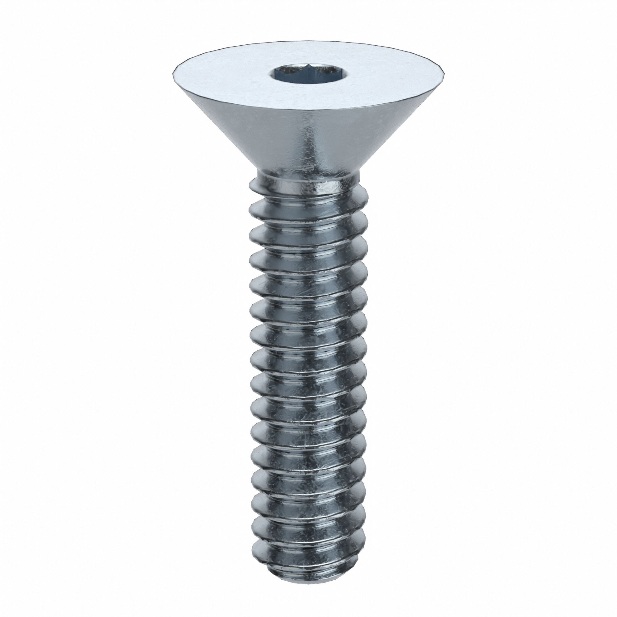 #4-40 Thread Size, 1/2 in Lg, Socket Flat Head Screw - 42JK10|B07415 ...
