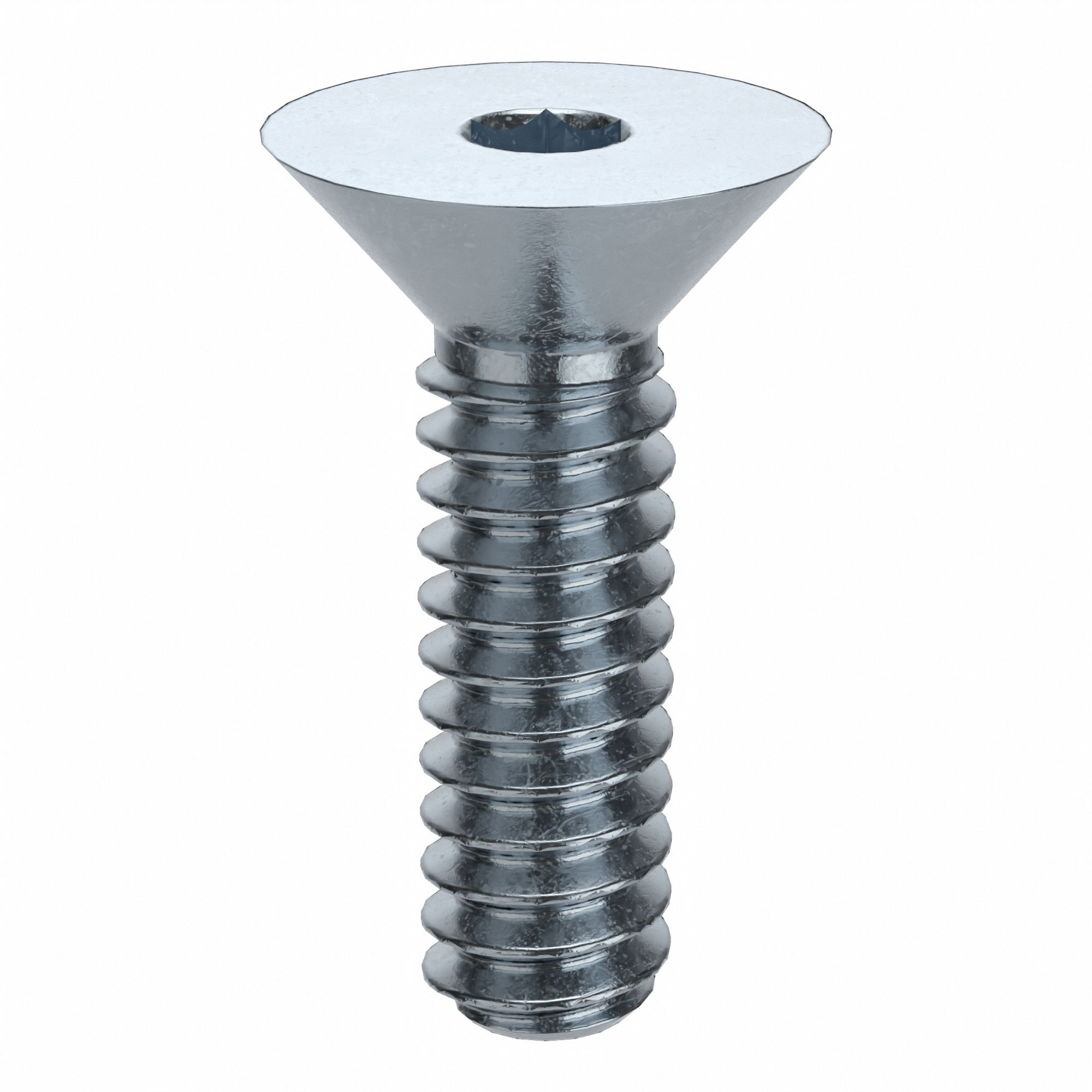 #6-32 Thread Size, 1/2 in Lg, Socket Flat Head Screw - 42JK16|B07415 ...