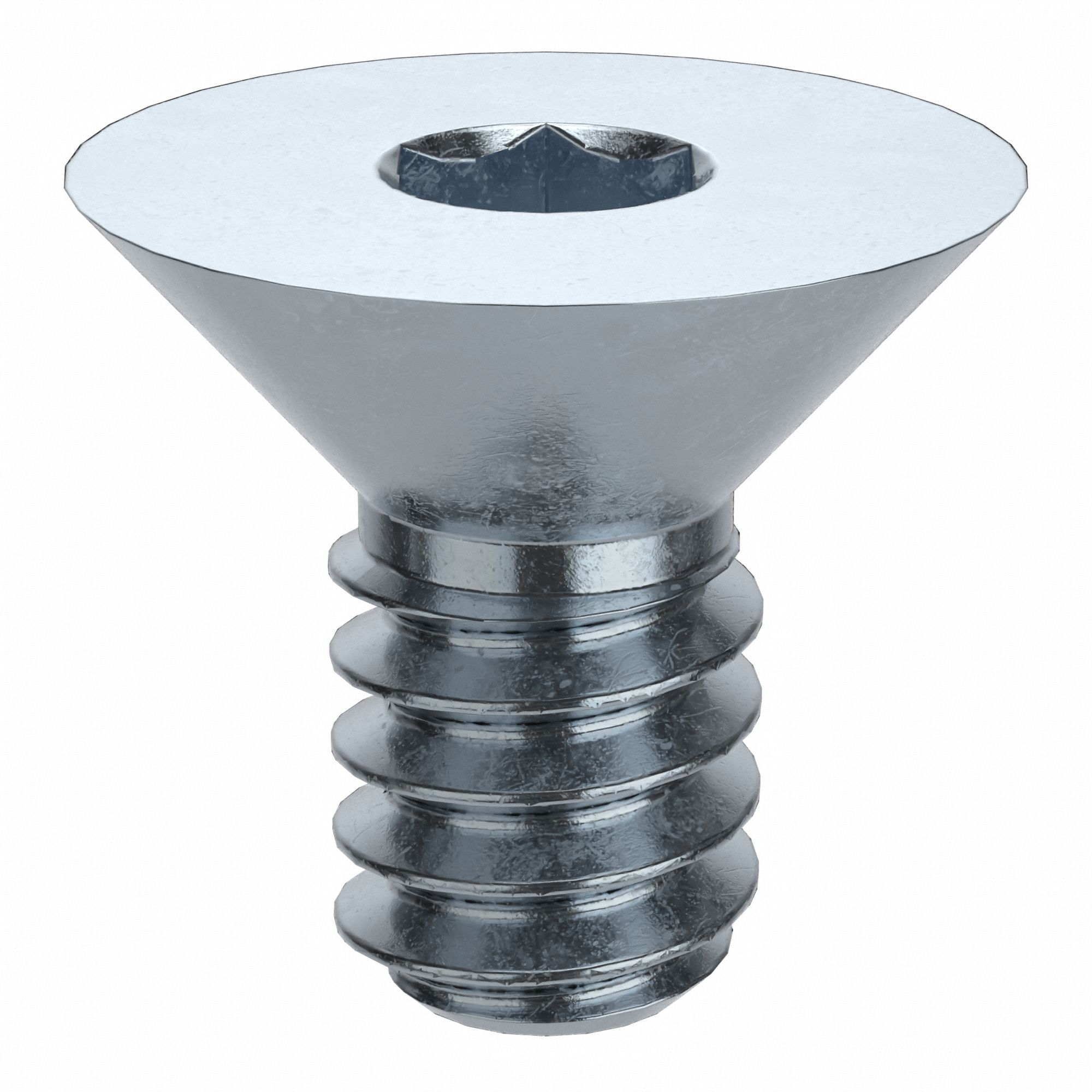 #10-24 Thread Size, 3/8 in Lg, Socket Flat Head Screw - 42JK24|B07415 ...