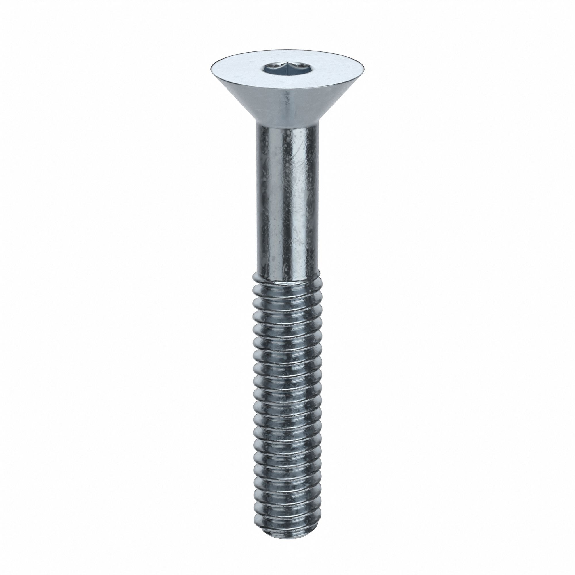 1/4"-20 Thread Size, 1 3/4 in Lg, Socket Flat Head Screw - 42JK38 ...
