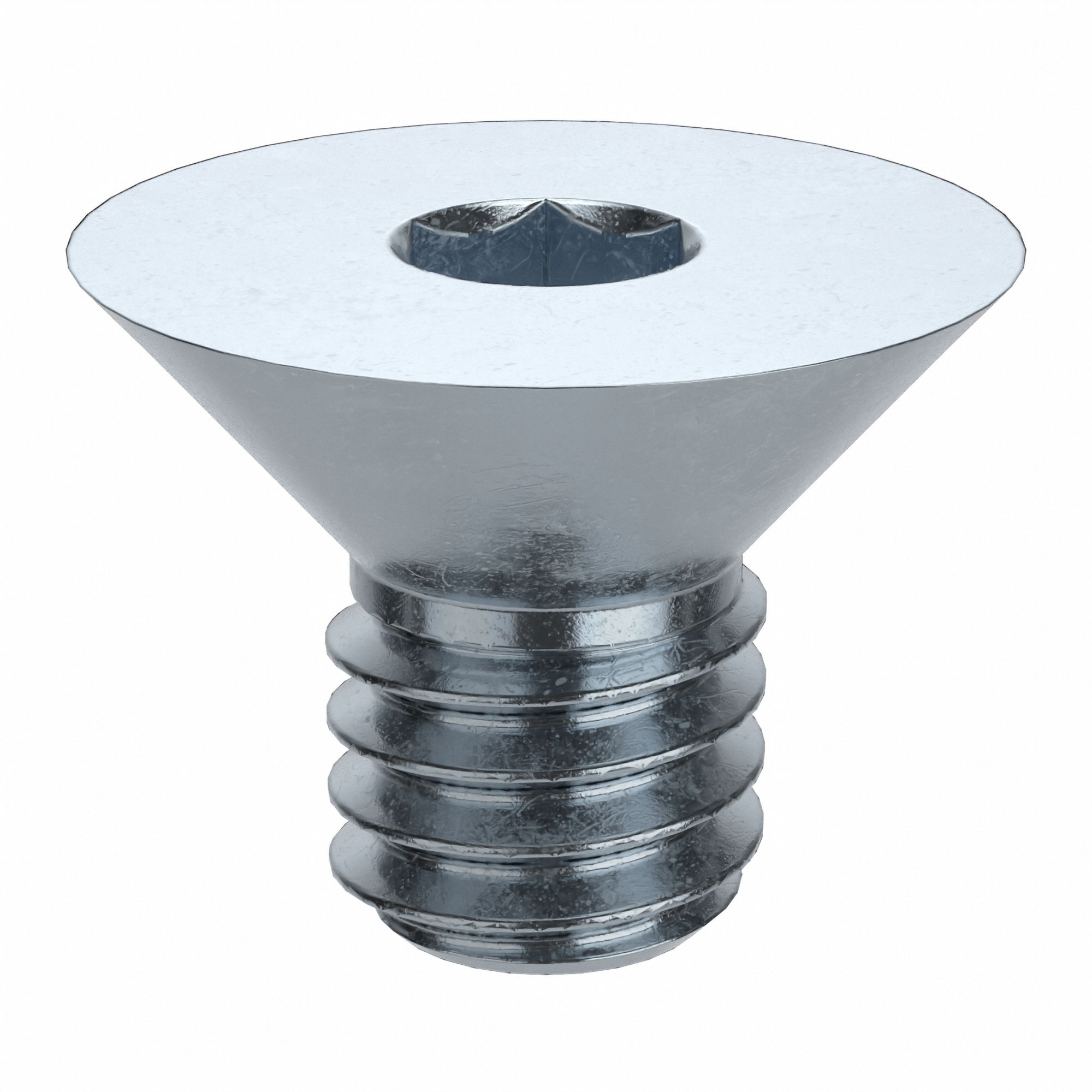 5/16"-18 Thread Size, 1/2 in Lg, Socket Flat Head Screw - 42JK40|B07415 ...