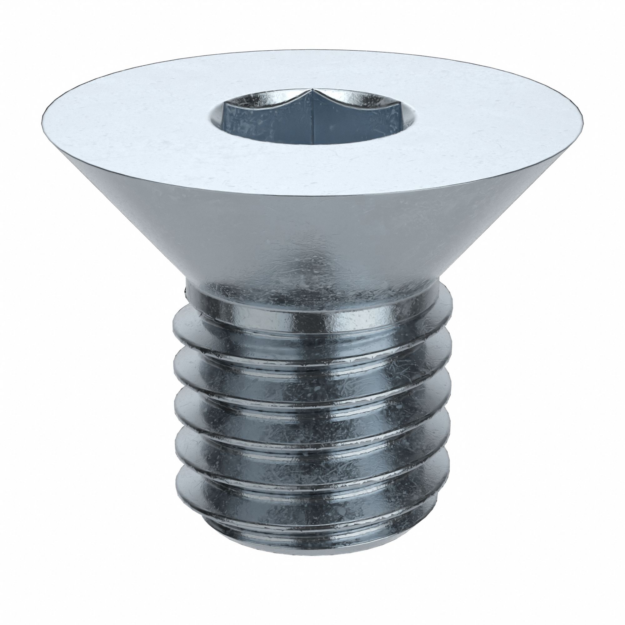 1/2"-13 Thread Size, 3/4 in Lg, Socket Flat Head Screw - 42JK56|B07415 ...