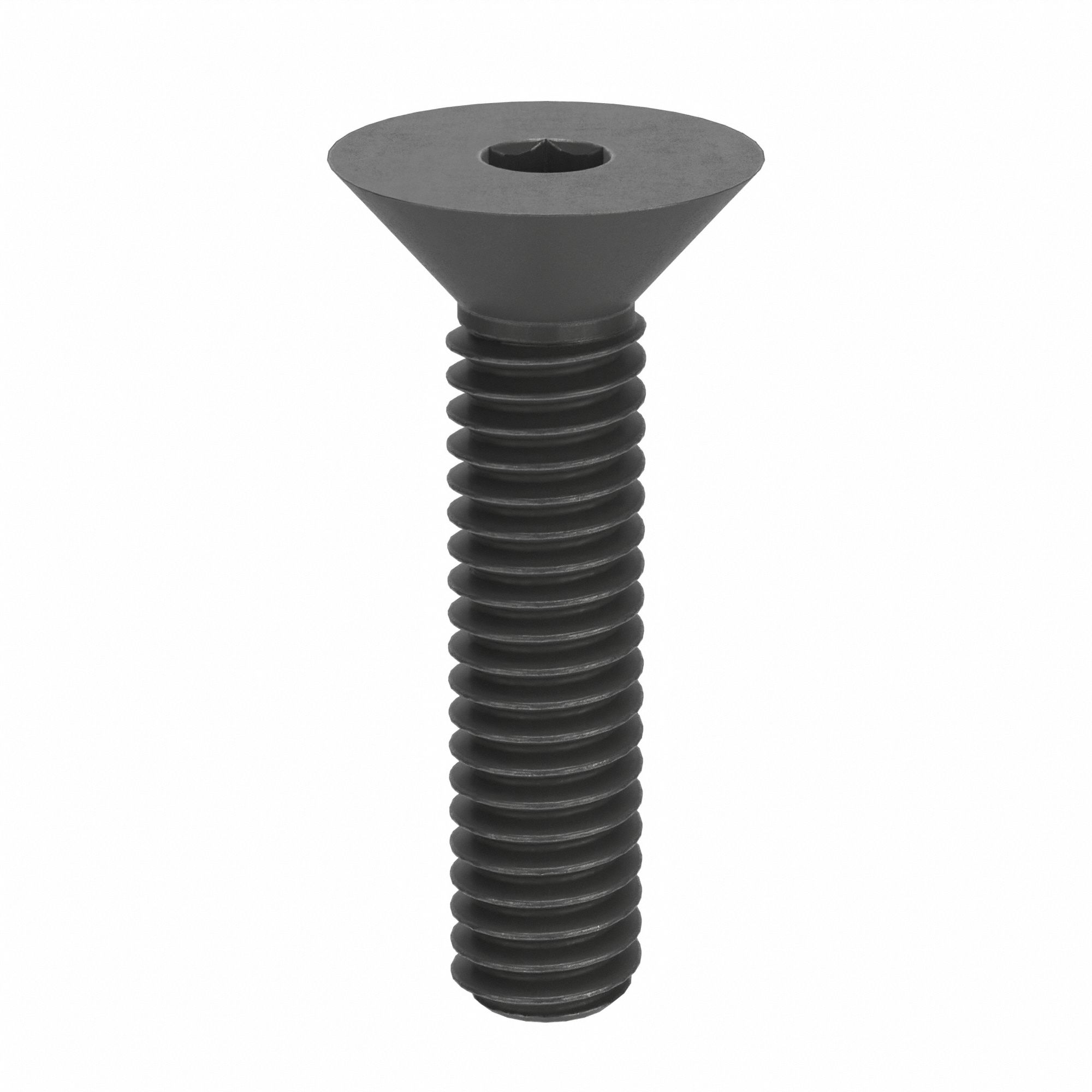 #6-40 Thread Size, 5/8 in Lg, Socket Flat Head Screw - 42JK91|B07566 ...