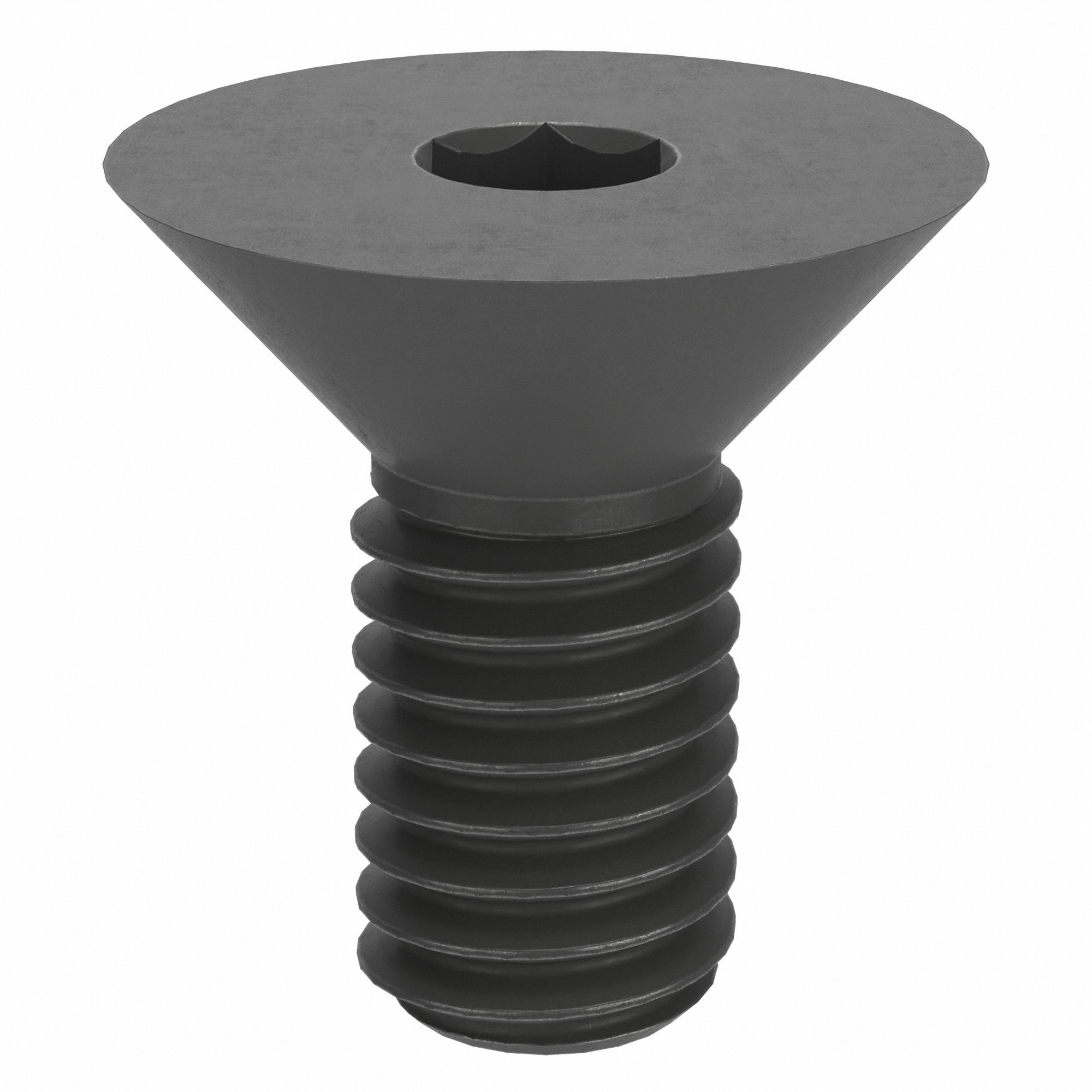 #8-36 Thread Size, 3/8 in Lg, Socket Flat Head Screw - 42JK94|B07566 ...