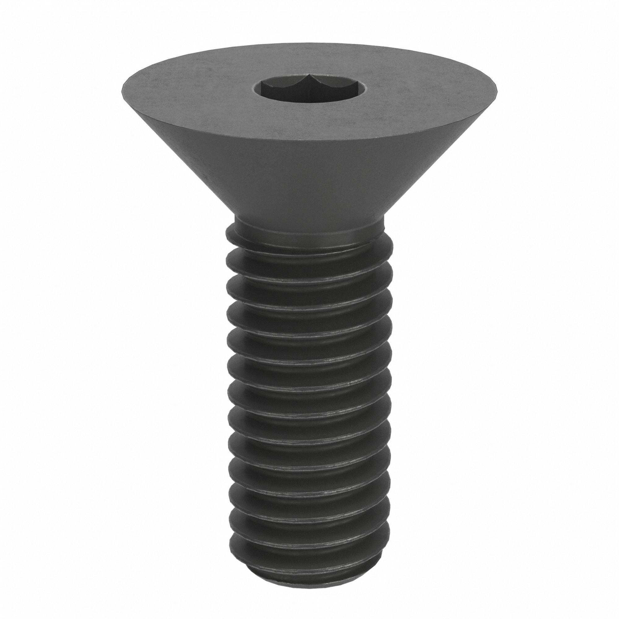 #8-36 Thread Size, 1/2 in Lg, Socket Flat Head Screw - 42JK95|B07566 ...