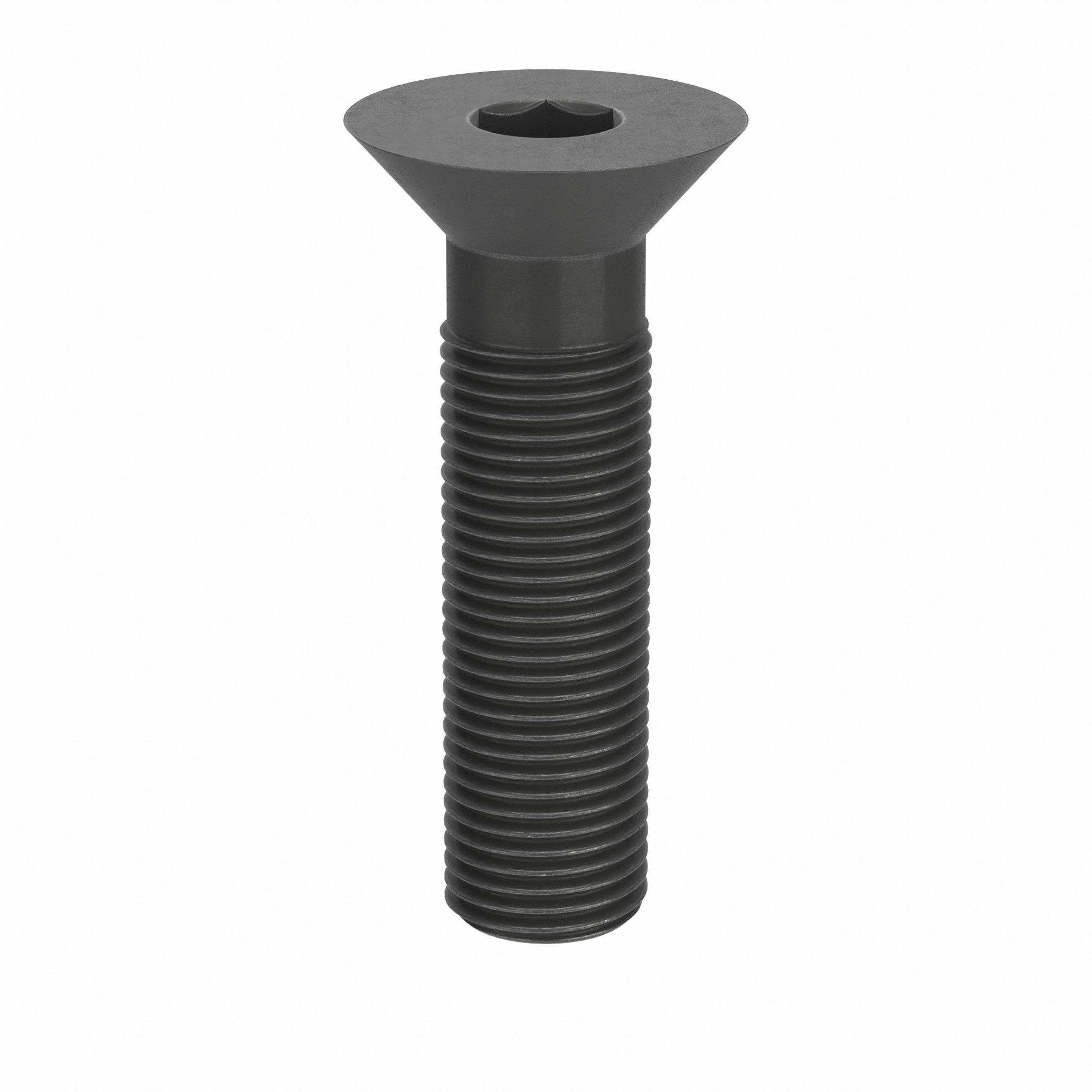 1/2"-20 Thread Size, 2 in Lg, Socket Flat Head Screw - 42JL73|B07566 ...