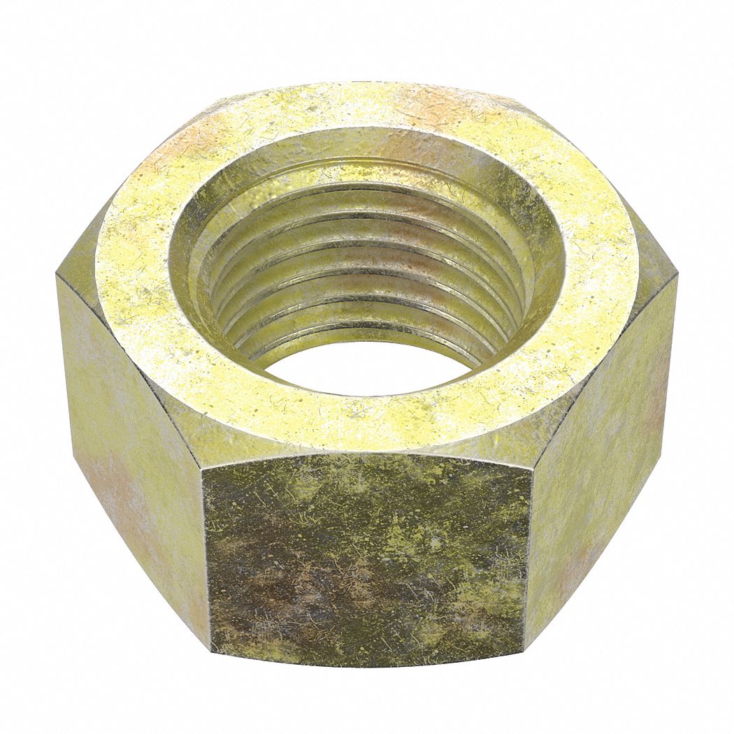Std Hex, 3/8"-24 Thread, Hex Nut - 42JM40|B08161.037.0002 - Grainger