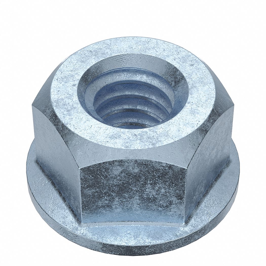 Top Lock Distorted Thread, 1/4"-20 Thread Size, Lock Nut - 42JR17 ...