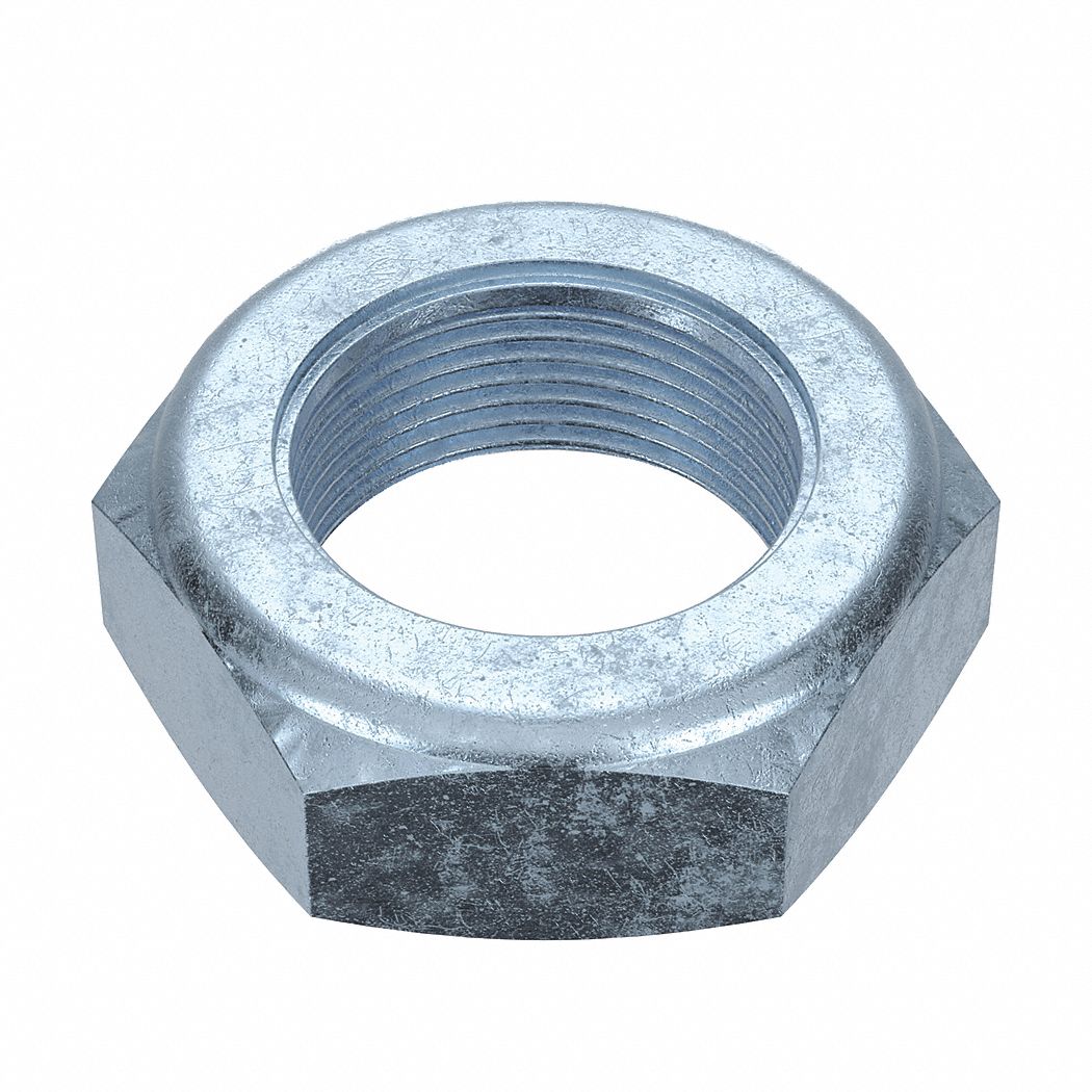 Nylon Insert, Jam Hex, Lock Nut - 42JT07|B12381.150.0002 - Grainger