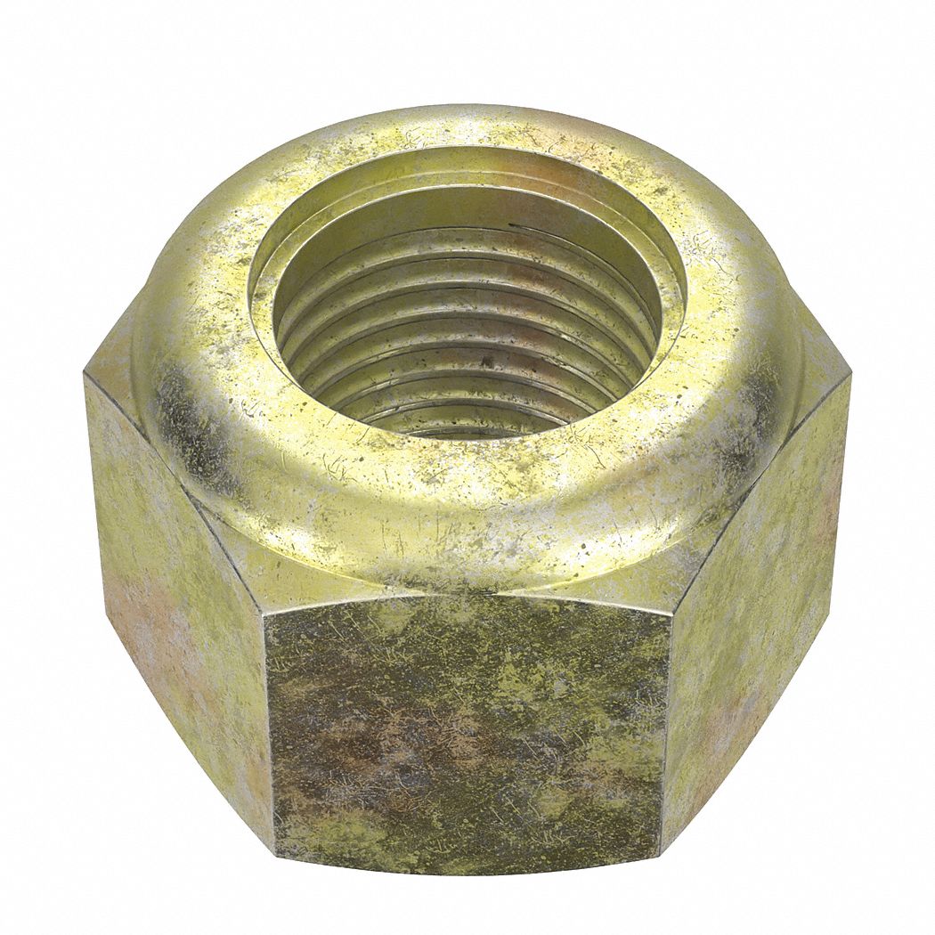 Nylon Insert, 9/16"-18 Thread Size, Lock Nut - 42JT38|B12422.056.0002 ...
