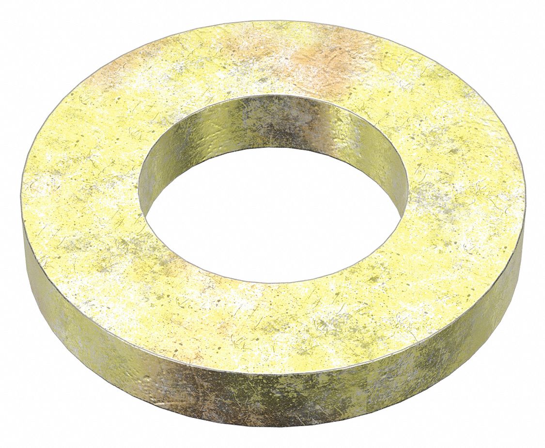 Class 10.9, Zinc Yellow, Flat Washer - 42JY24|B38405.075.0001 - Grainger
