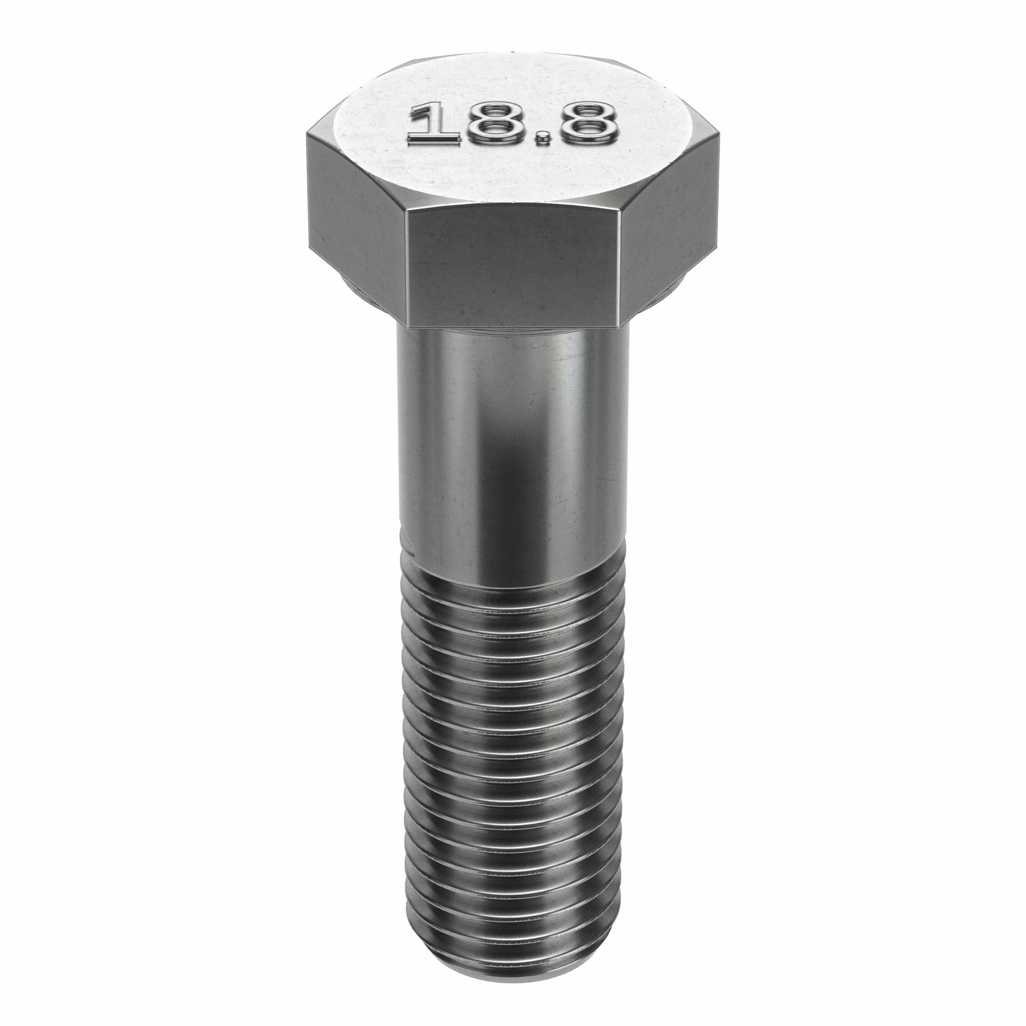 APPROVED VENDOR Tornillo de Cabeza de Dado Hexagonal 1"-8 18-8 (304) Longitud de 3-1/2", Acabado ...
