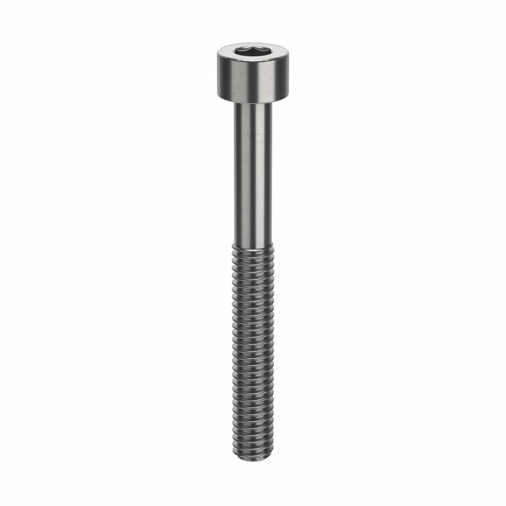#6-40 Thread Size, 1 1/4 in Lg, Socket Head Cap Screw - 42KE51|B51041 ...