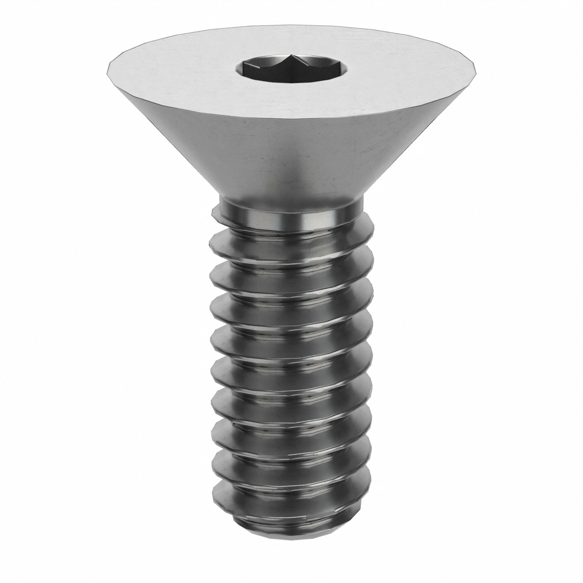 #2-56 Thread Size, 1/4 in Lg, Socket Flat Head Screw - 42KJ40|B51060 ...
