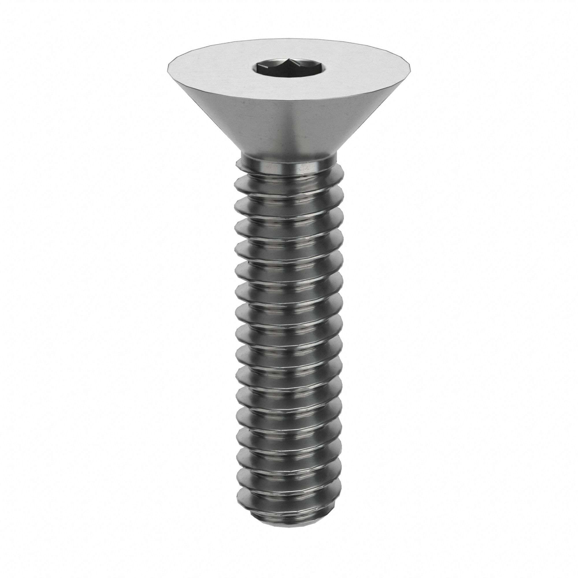 #2-56 Thread Size, 3/8 in Lg, Socket Flat Head Screw - 42KJ42|B51060 ...