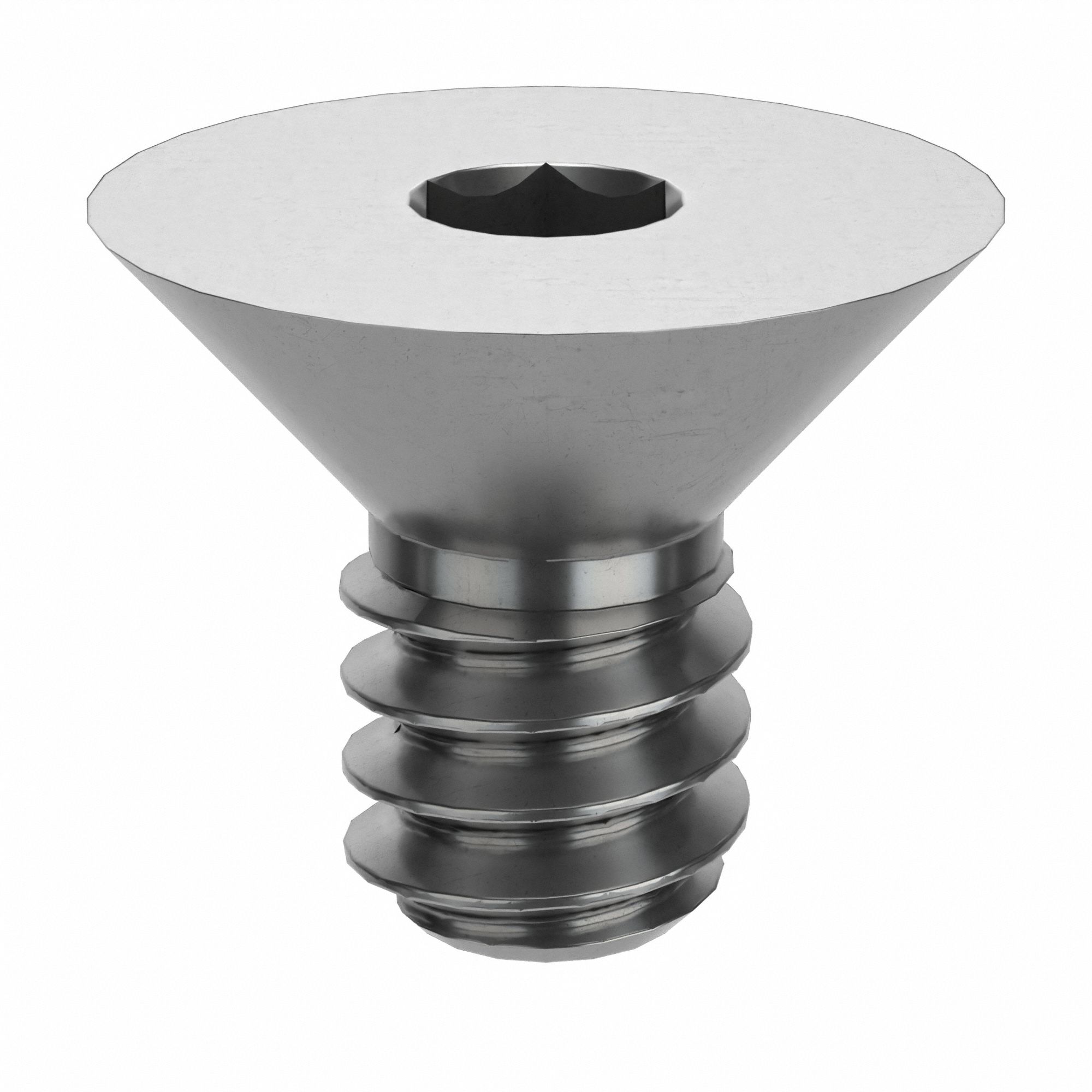 #6-32 Thread Size, 1/4 in Lg, Socket Flat Head Screw - 42KJ72|B51060 ...
