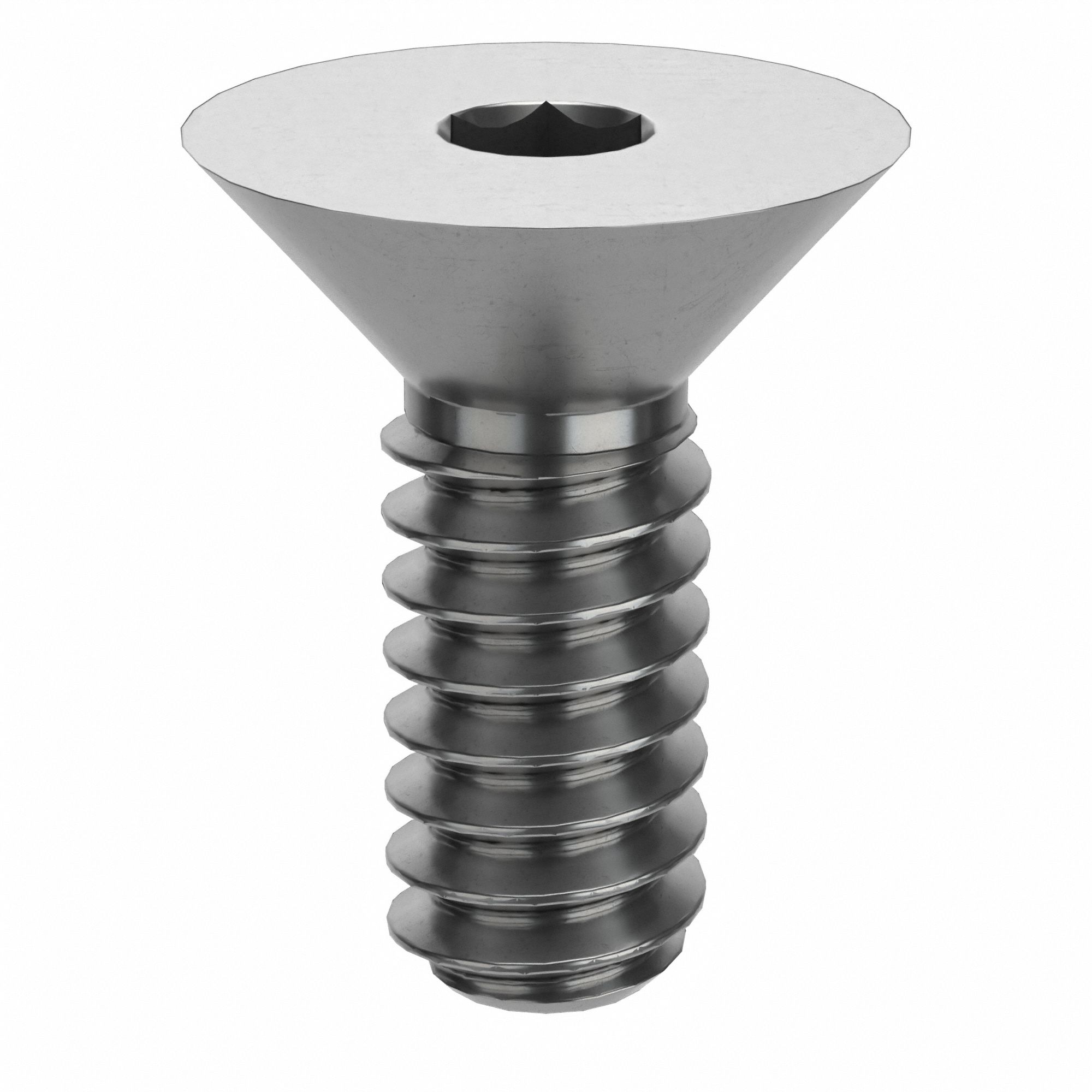 #6-32 Thread Size, 3/8 in Lg, Socket Flat Head Screw - 42KJ74|B51060 ...