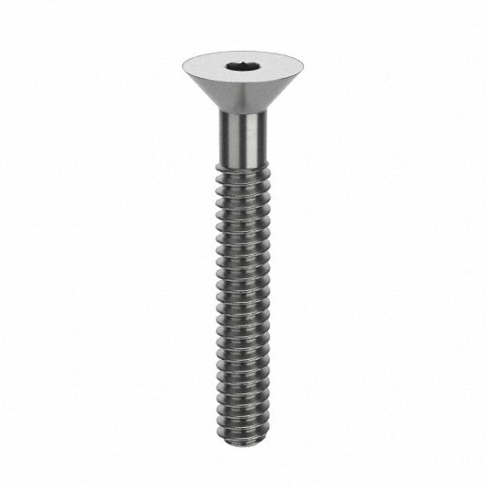 #6-32 Thread Size, 1 in Lg, Socket Flat Head Screw - 42KJ80|B51060.013. ...