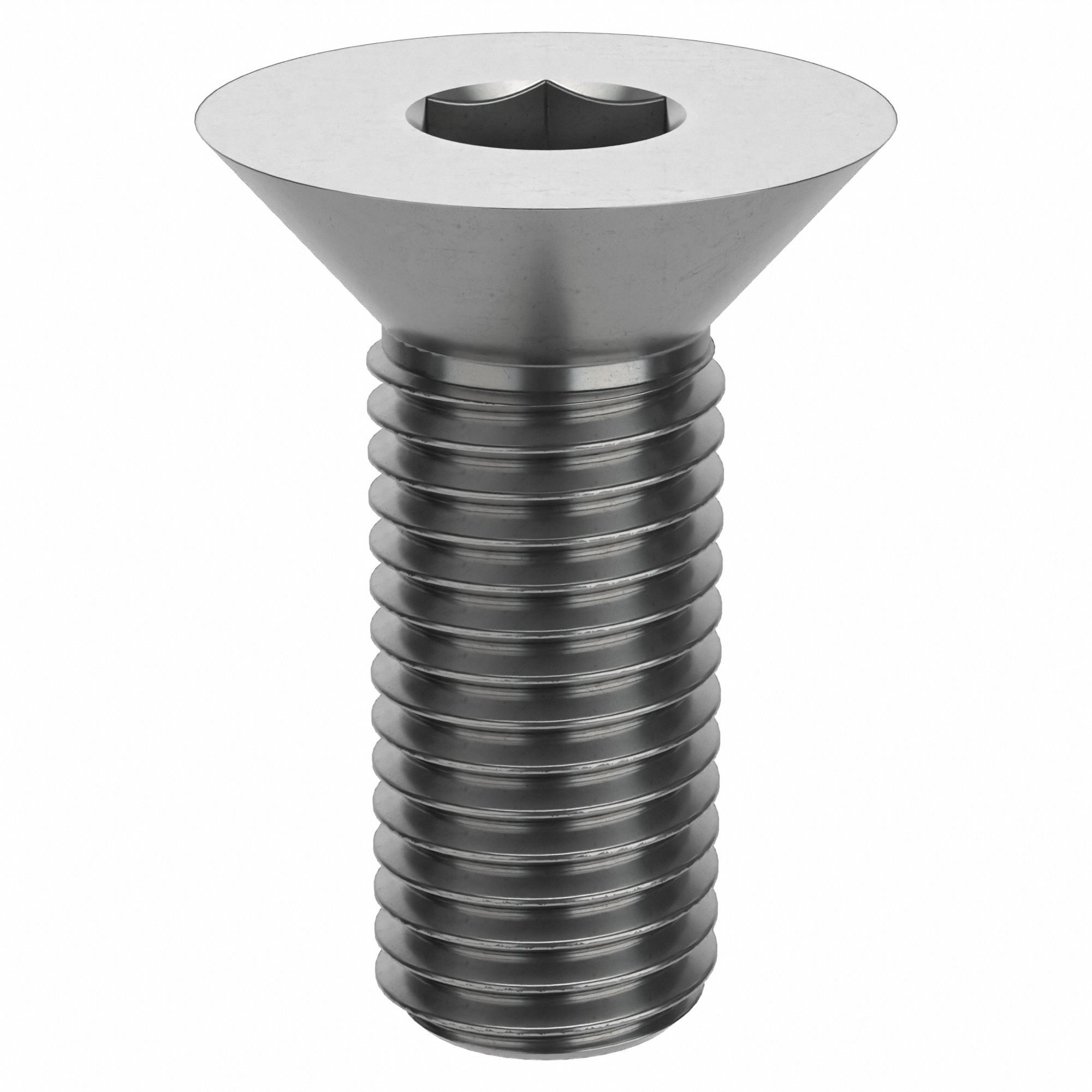 3/4"-10 Thread Size, 2 in Lg, Socket Flat Head Screw - 42KK69|B51060 ...