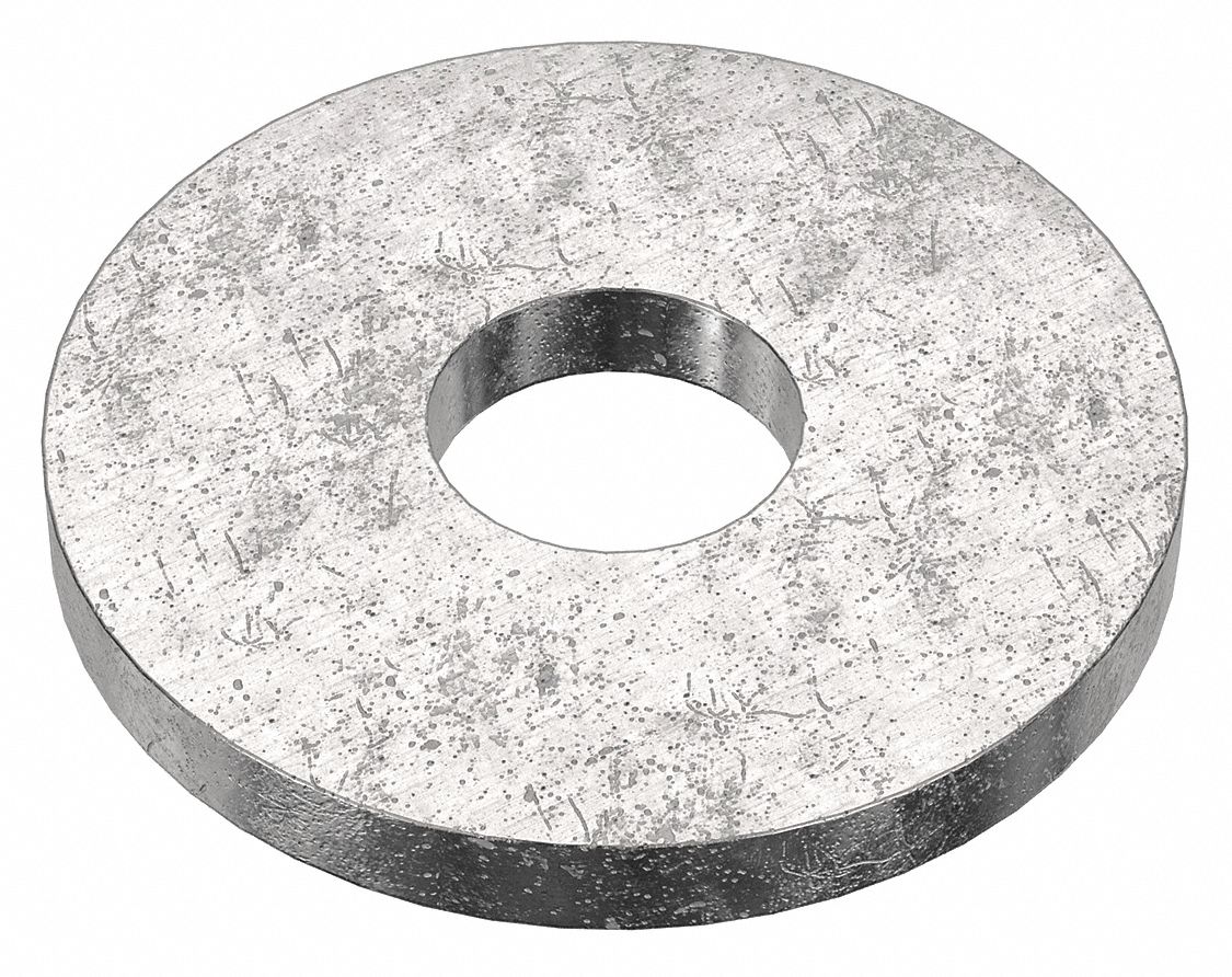 18-8, Stainless Steel, Flat Washer - 42KM01|B51410.056.0001 - Grainger