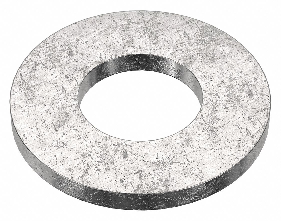 18-8, Stainless Steel, Flat Washer - 42KM05|B51410.062.0003 - Grainger