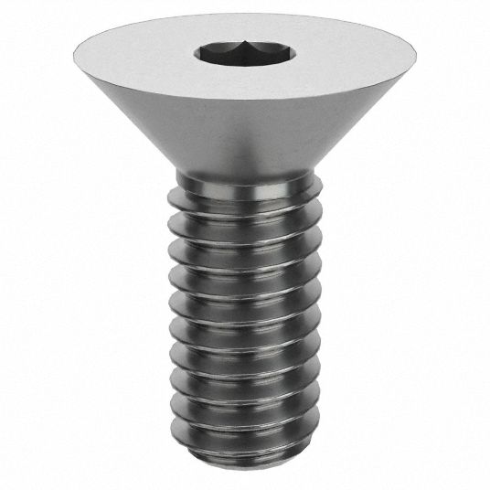 #6-40 Thread Size, 3/8 in Lg, Socket Flat Head Screw - 42KN45|B51566 ...