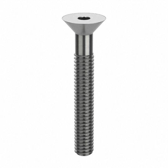 #6-40 Thread Size, 1 in Lg, Socket Flat Head Screw - 42KN46|B51566.013. ...