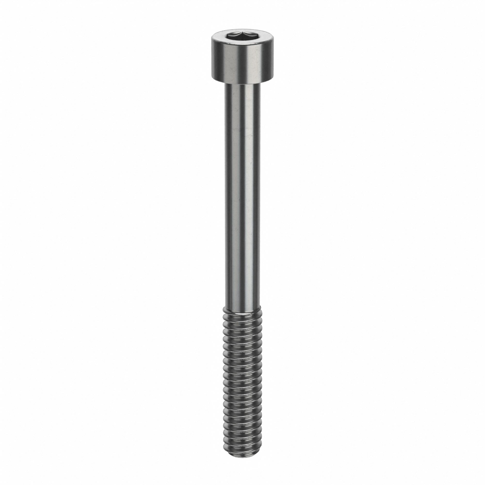 1/4"-20 Thread Size, 2 1/2 in Lg, Socket Head Cap Screw - 42KU22|B55050 ...