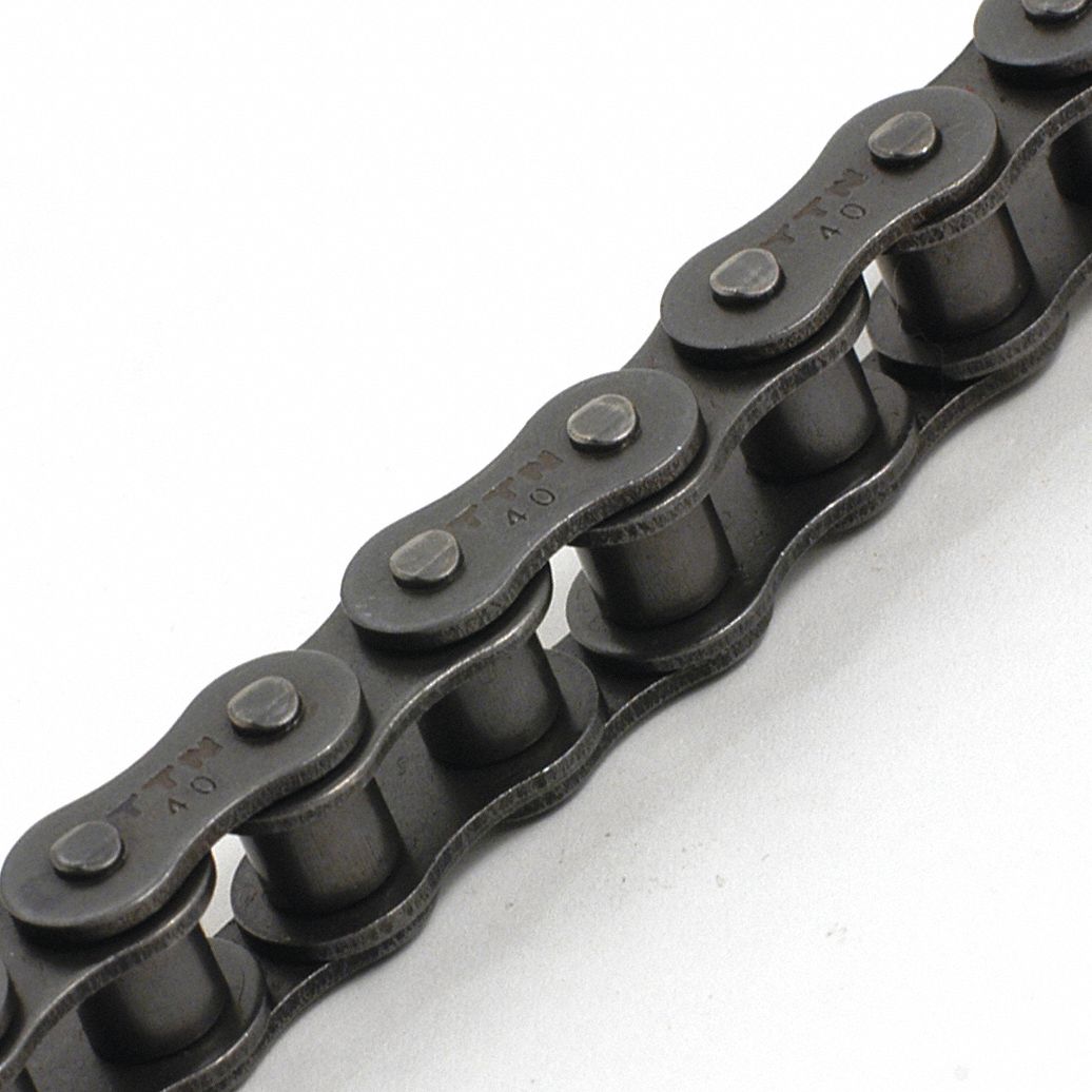 TRITAN, Single Strand, 40, Roller Chain - 42MJ72|40-1R X 50FT - Grainger