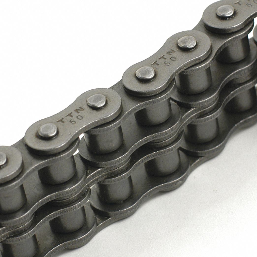 TRITAN, Steel, Double Strand, Roller Chain - 42MK71|12B-2 X 10FT - Grainger