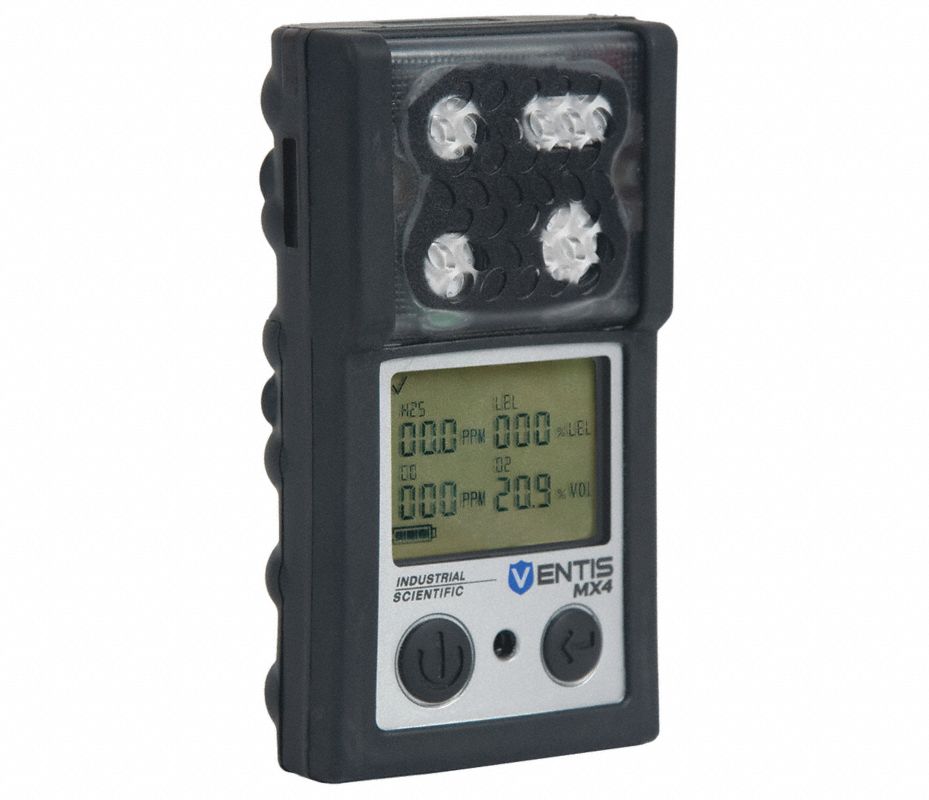 INDUSTRIAL SCIENTIFIC Detector Multigas,4-7/64" Alt.,Negro - 425Z56 ...