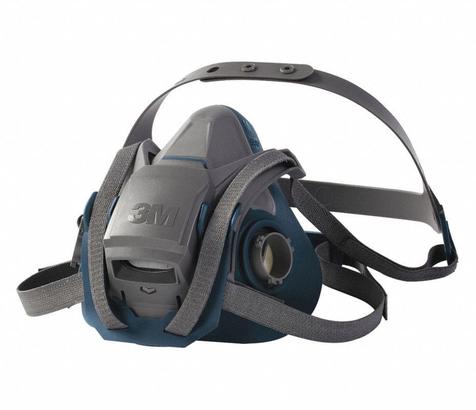 3M Respirador de Media Máscara Reutilizable para Cartucho Doble Azul ...