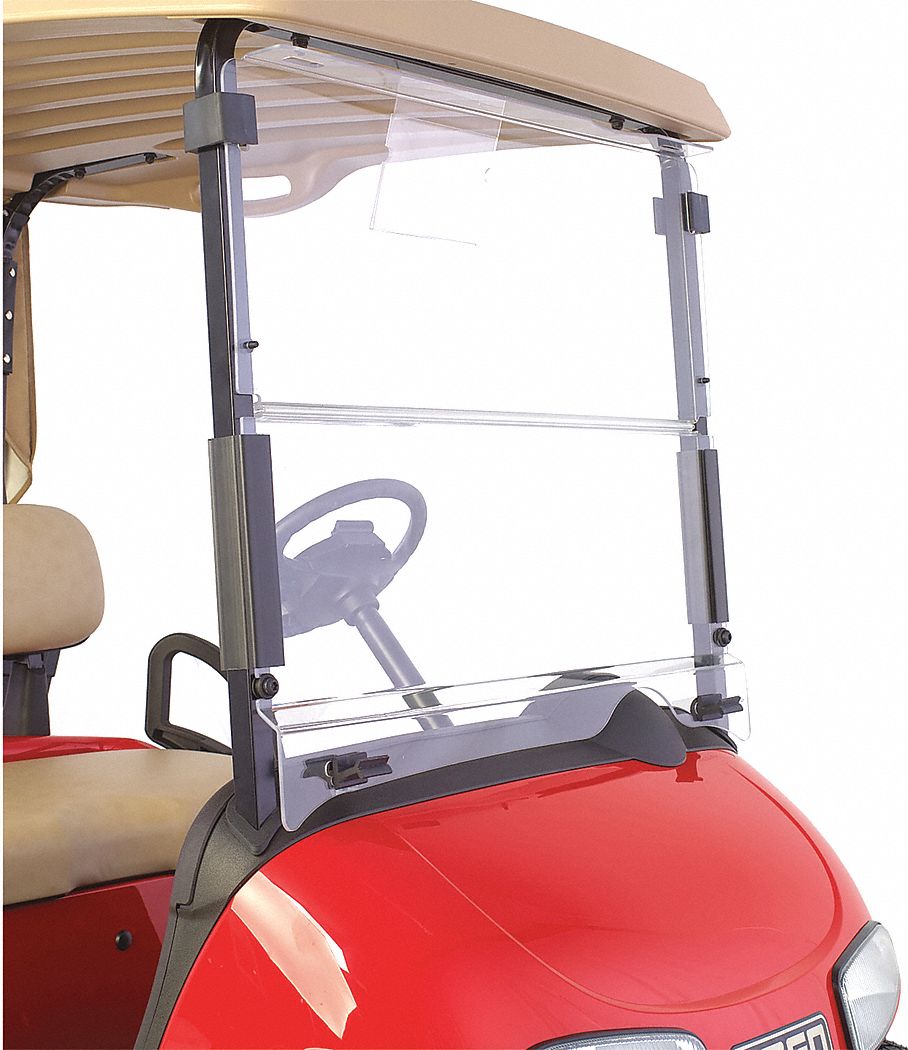 E-Z-GO Clear Fold Down Windshield for RXV: Clear Fold Down Windshield ...