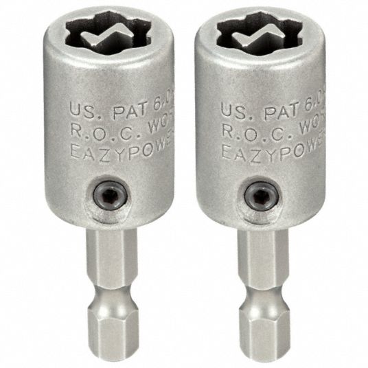 EAZYPOWER, One Way Remover Series, Steel, One-Way Screw Remover ...