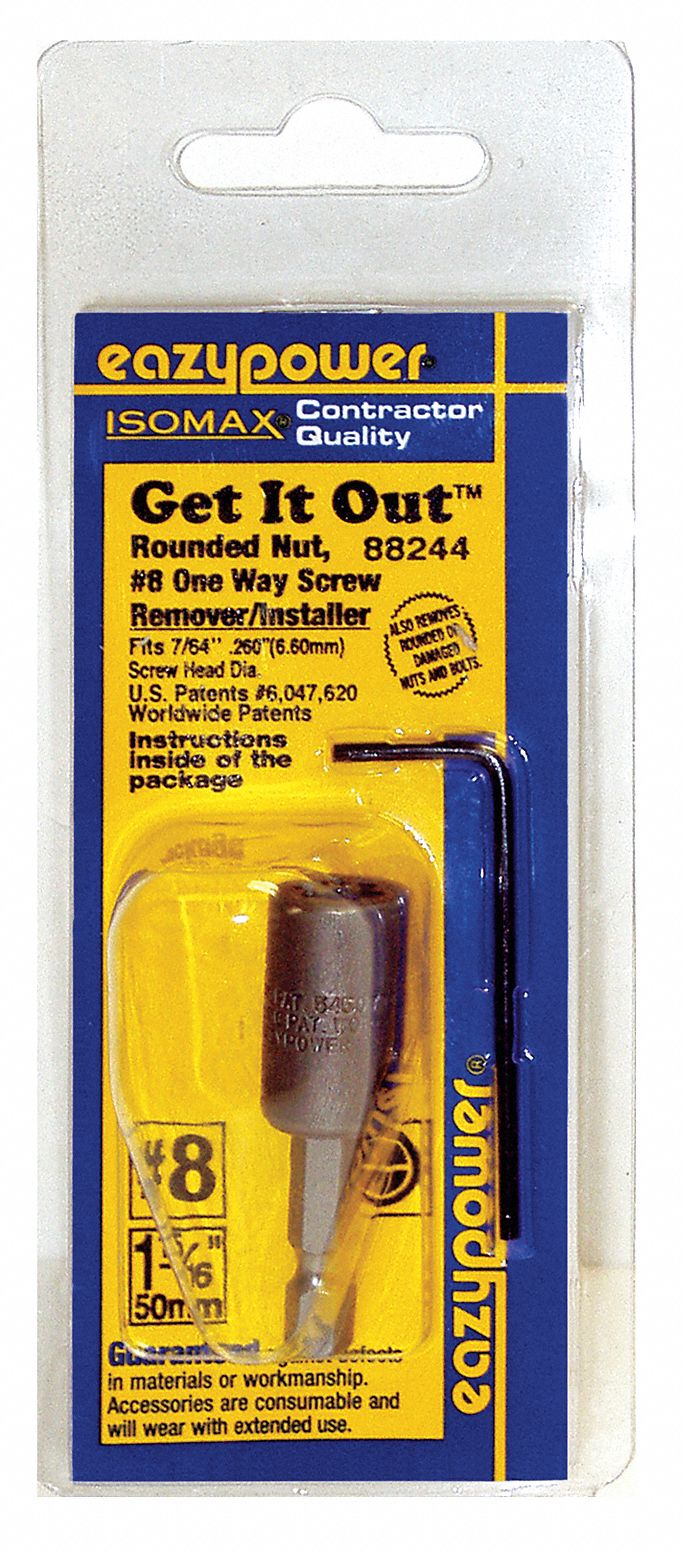 EAZYPOWER One-Way Screw Remover Screwdriver: One-Way Screw Remover ...