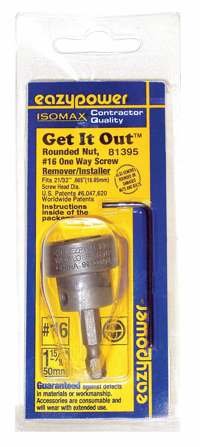 EAZYPOWER One-Way Screw Remover Screwdriver: One-Way Screw Remover ...