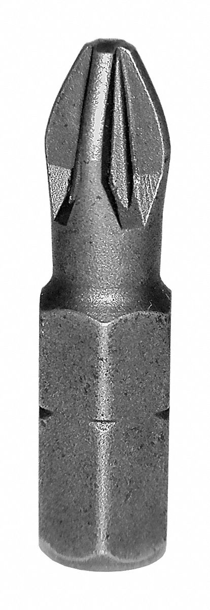 SK PROFESSIONAL TOOLS, #2 Tip Size, 1 3/4 in Overall Lg, Socket Bit ...