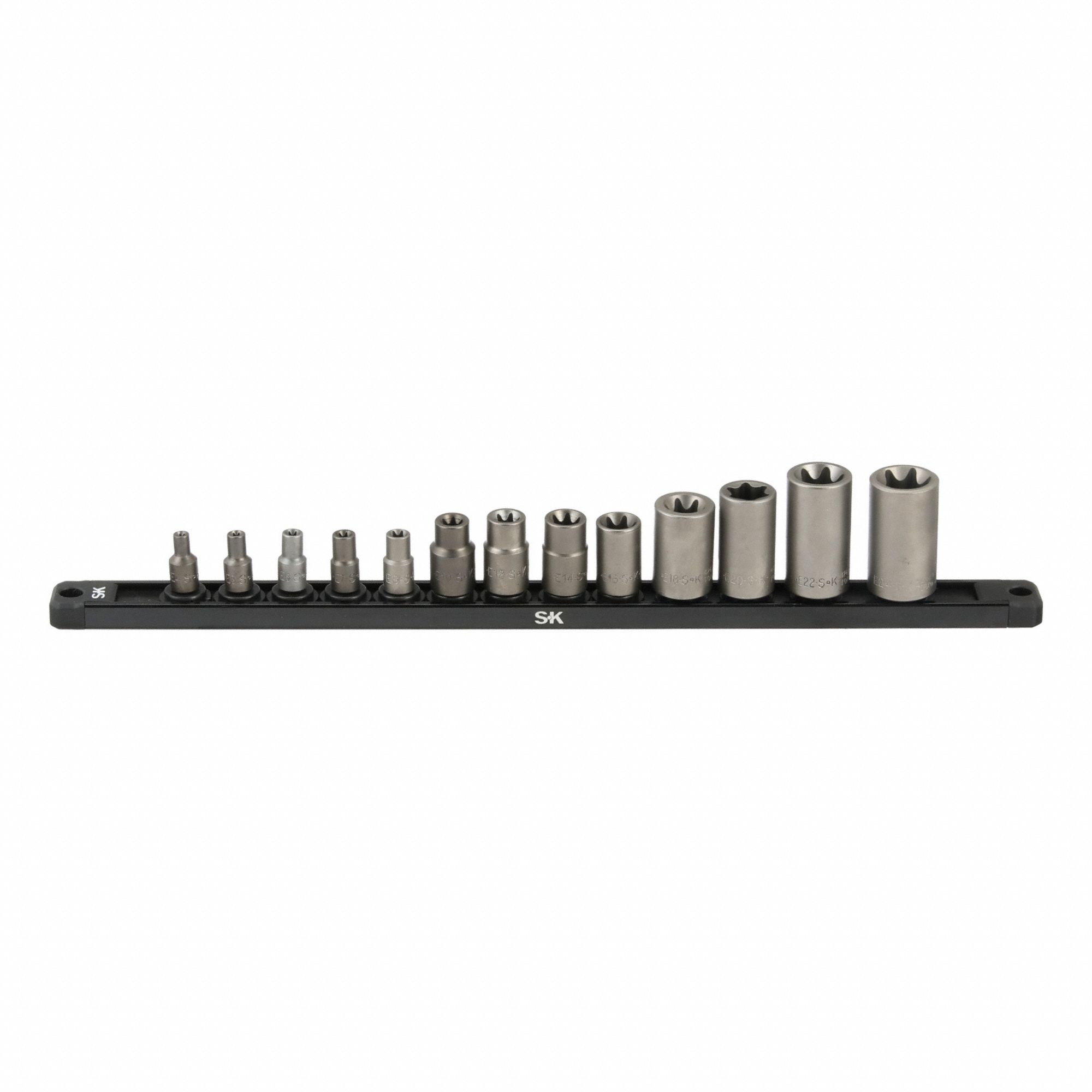 SK PROFESSIONAL TOOLS, 1/4 in, 3/8 in, 1/2 in Drive Size, 13 Pieces ...