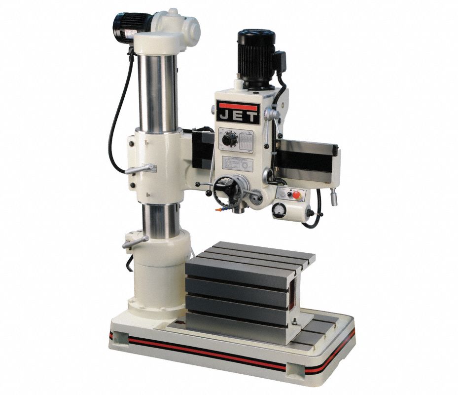 JET Taladro de Piso Radial, Metal, Sí, Piso, Taladrado, Roscar ...