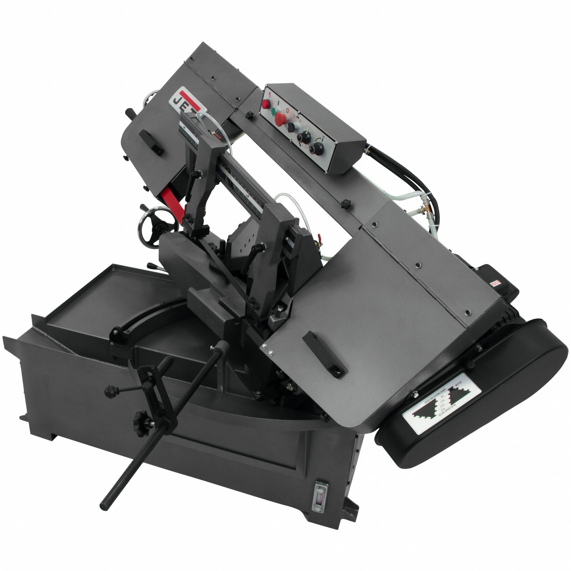 JET Band Saw: 10 in x 14 in, 82 to 330, 45° , 90°, 3 Phase - 42W934 ...